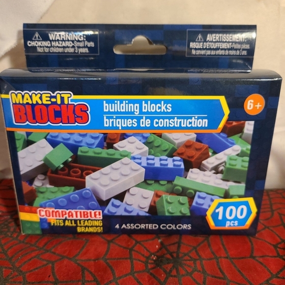 Toys | Makeit Blocks 10pc Building Set 4 Colors 6 Shapessizes Lego ...